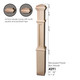 4291 Recessed Panel Box Newel Post | Westfire Stair Parts