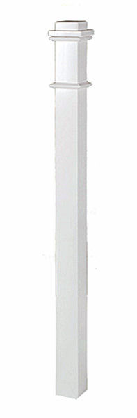4076 3-1/2" x 58" Primed Box Newel Post