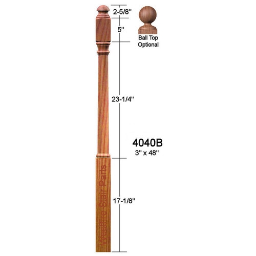 4040B Colonial Starting Newel Post