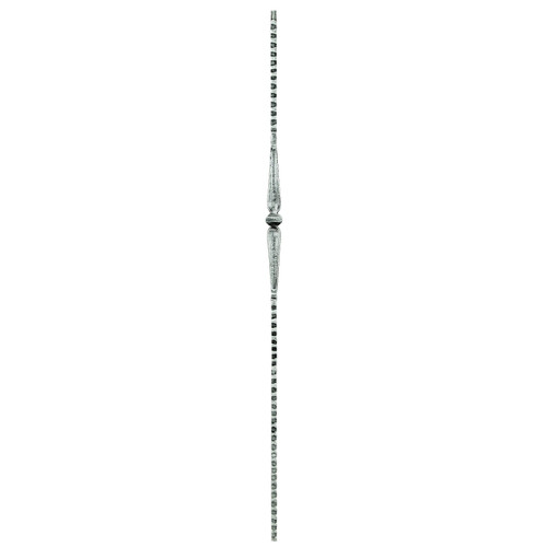 T-41 Single Knuckle with Spoons, Hammered Face Tubular Steel Baluster
