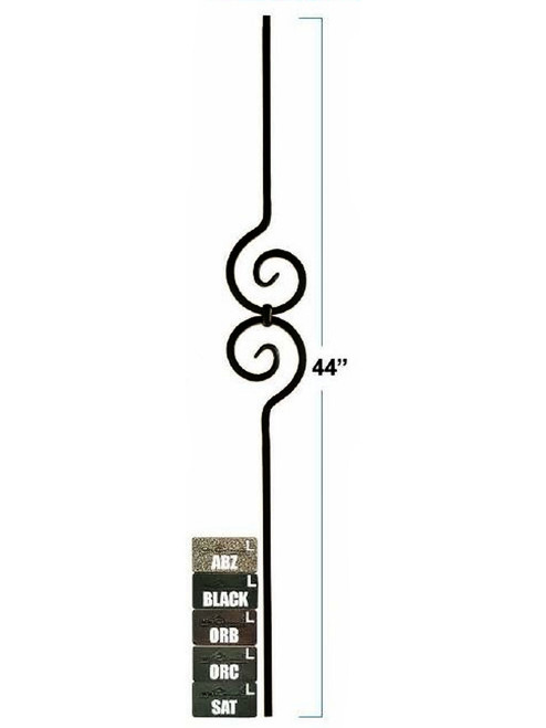 2682 Spiral Scroll in Hollow Tubular Steel | Westfire Stair Parts