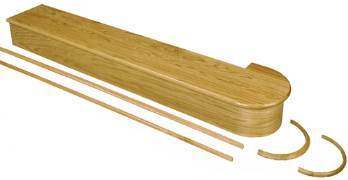 8310 48" Quarter Circle Single Bullnosed starting step