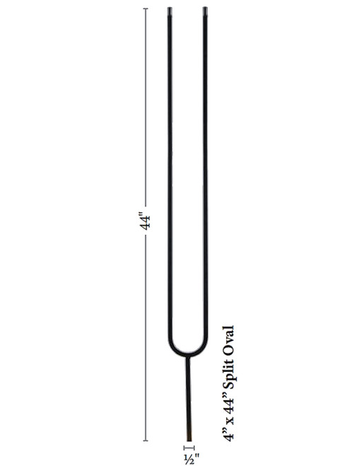 9092CS Split Oval Balusters | Westfire Stair Parts