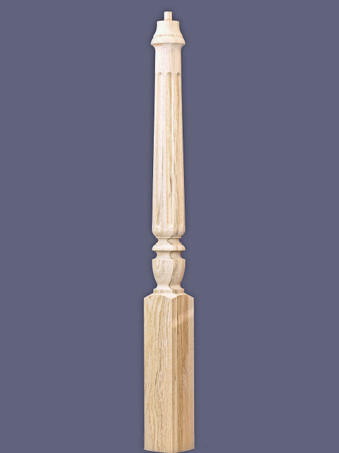 C-4270 41" Fluted Starting Pin Top Newel Post | Westfire Stair Parts