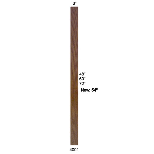 4001 54" S4S Newel Post |Westfire Stair Parts