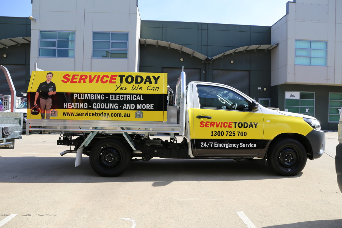 Vehicle Wrap - Single Cab Ute Tray/Tool Box 1/2 Wrap - Trixle Group Pty Ltd