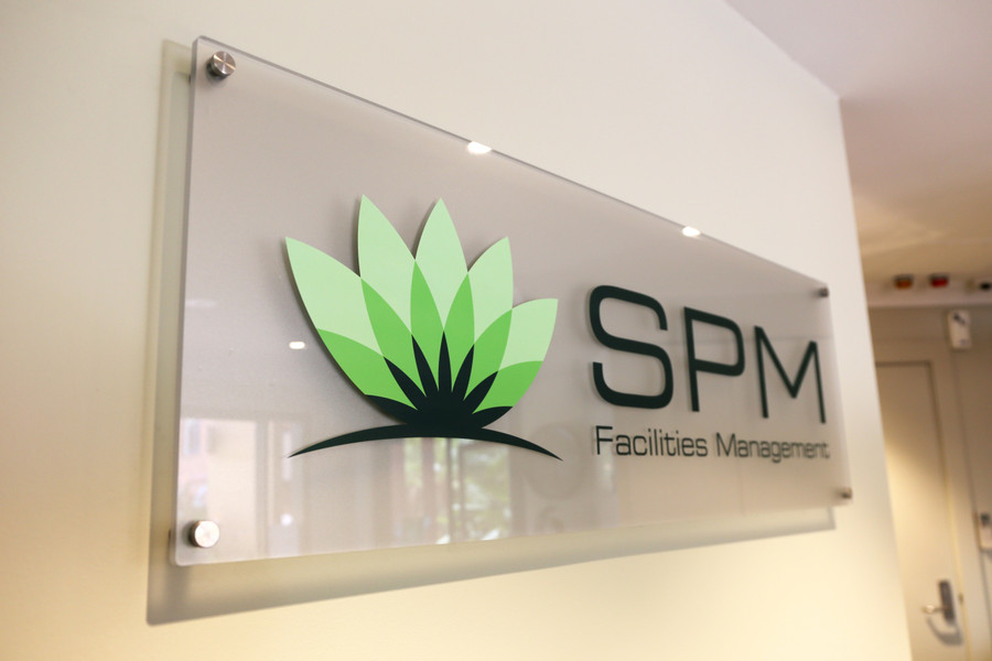 Reception/Office Sign - Panel Stand Off Studs - Trixle Group Pty Ltd
