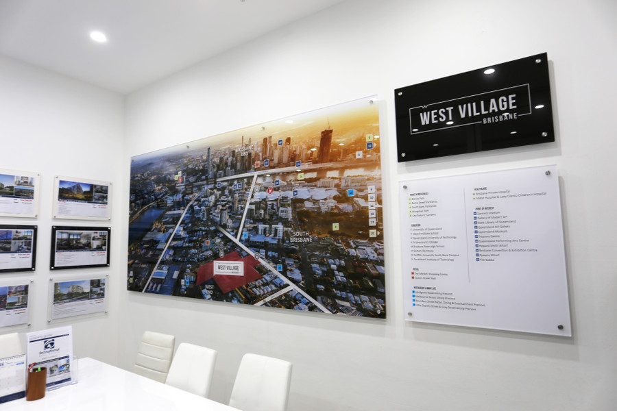 Reception/Office Sign - Panel Stand Off Studs - Trixle Group Pty Ltd