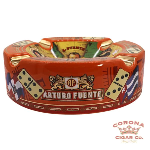Casa Cuba Round Orange Ashtray
