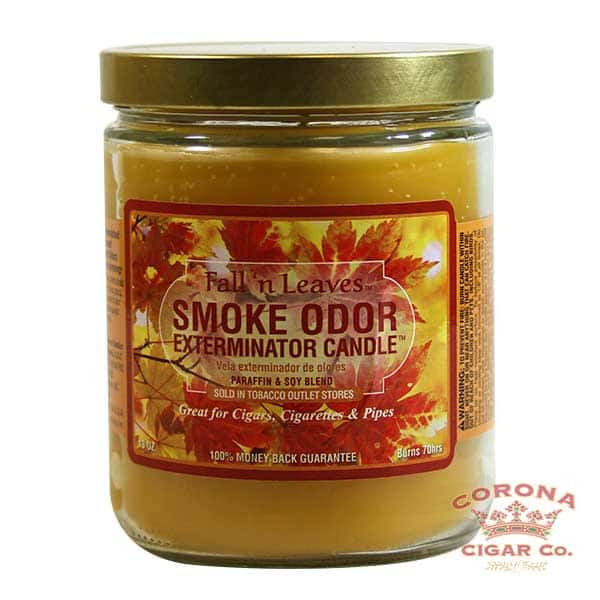 Smoke Odor Candle - Fall 'n Leaves (13oz Jar) - Corona Cigar Co.