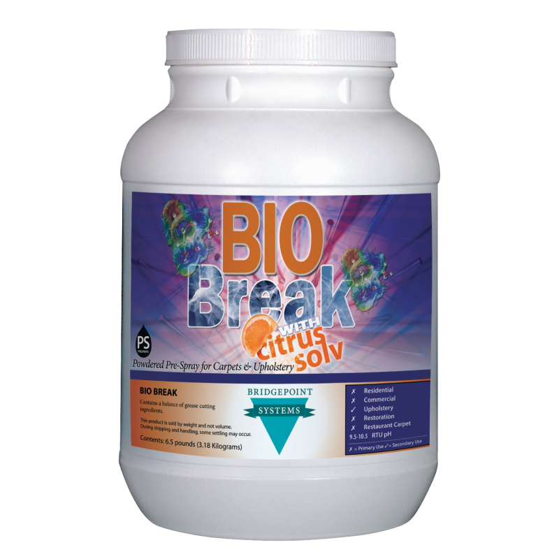BIO BREAK POWDER W/CITRUS SOLV - 6LB, BRIDGEPOINT - Clean Quest Products