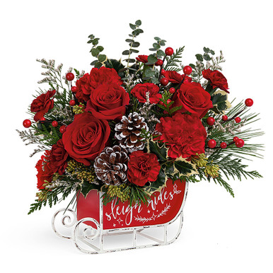 Teleflora's Vintage Sleigh Ride Bouquet | Salvy the Florist