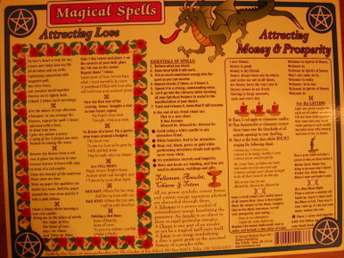 Magical Spells Chart - Awaken Your Space