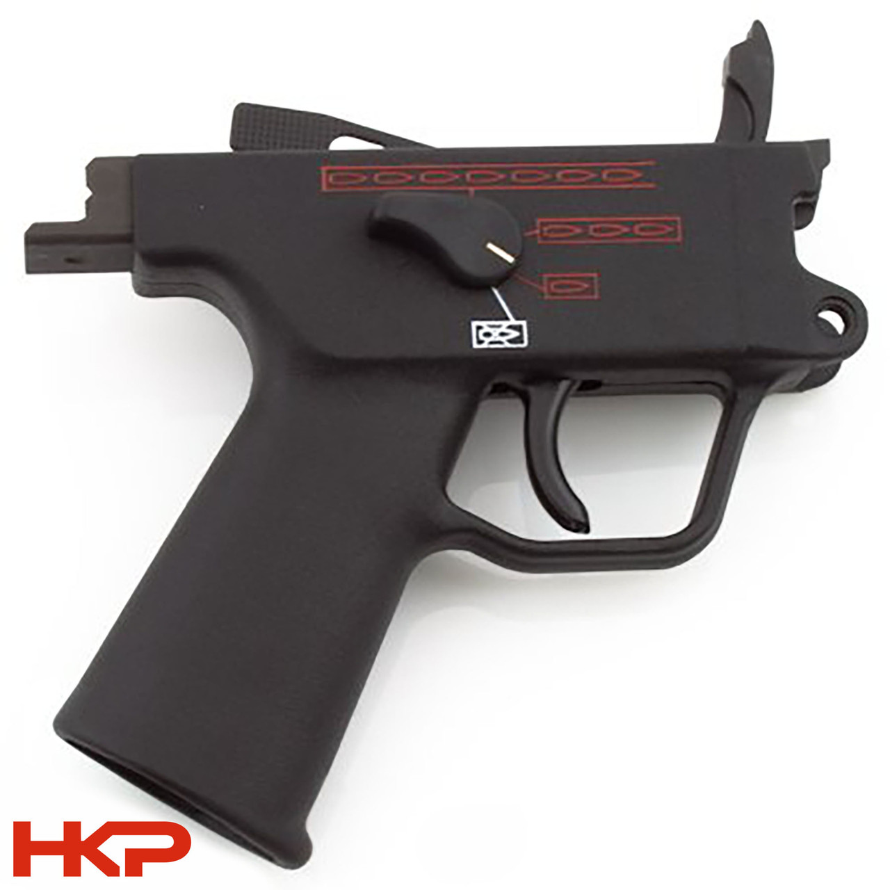 HK33, HK53, HK93 Trigger Group - 4 Position 0,1,3,F - Complete