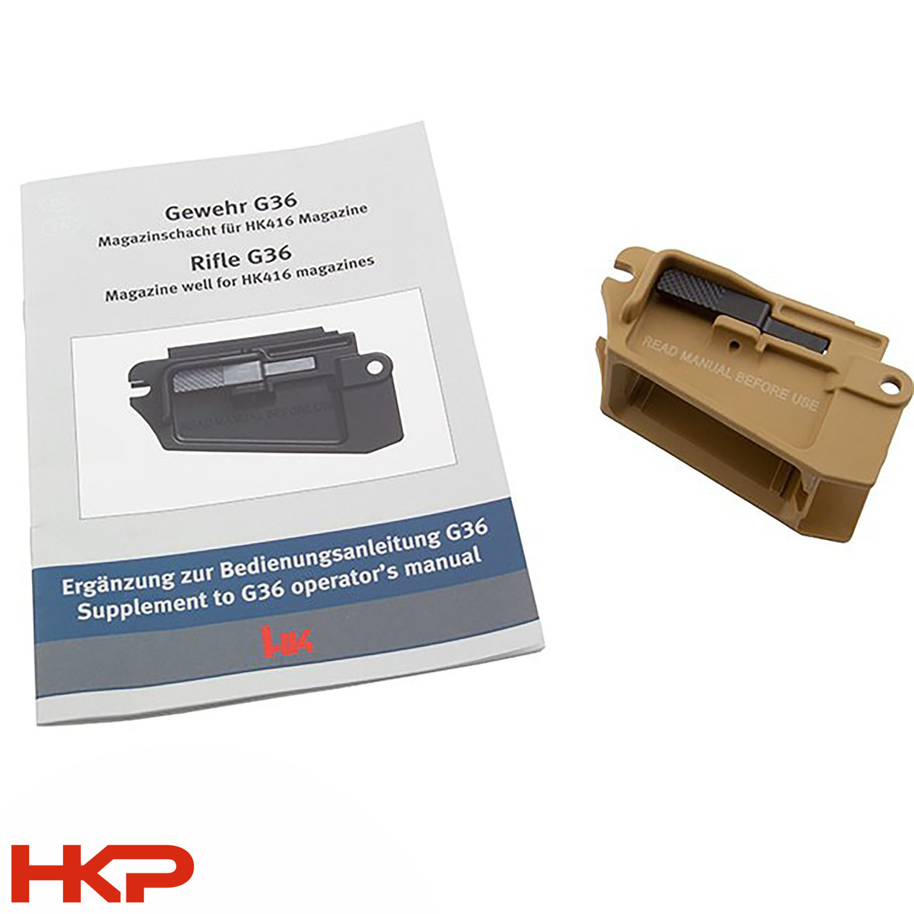 HK G36 Magazine Conversion to AR-15 Magwell - RAL8000