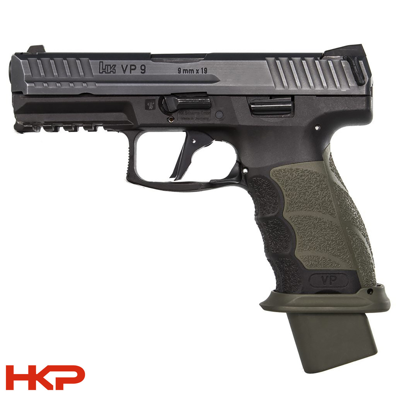 Grip Panel, Right Side - Large - OD Green- HK VP9, VP40