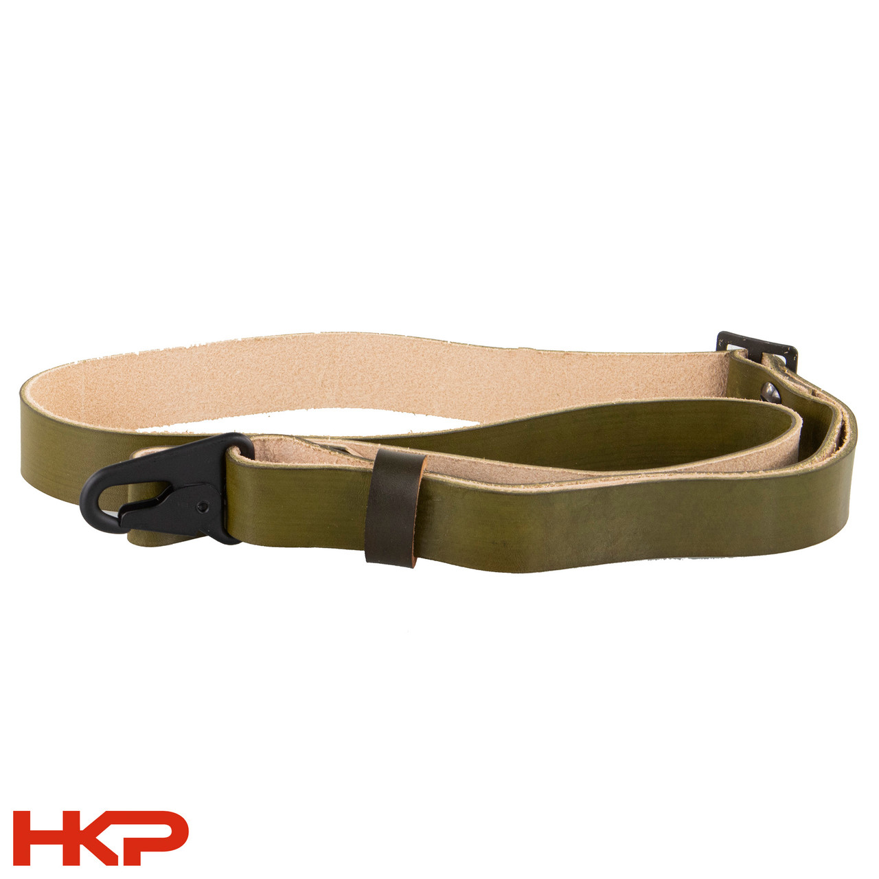 HKP 2 Point Leather Sling - OD Green
