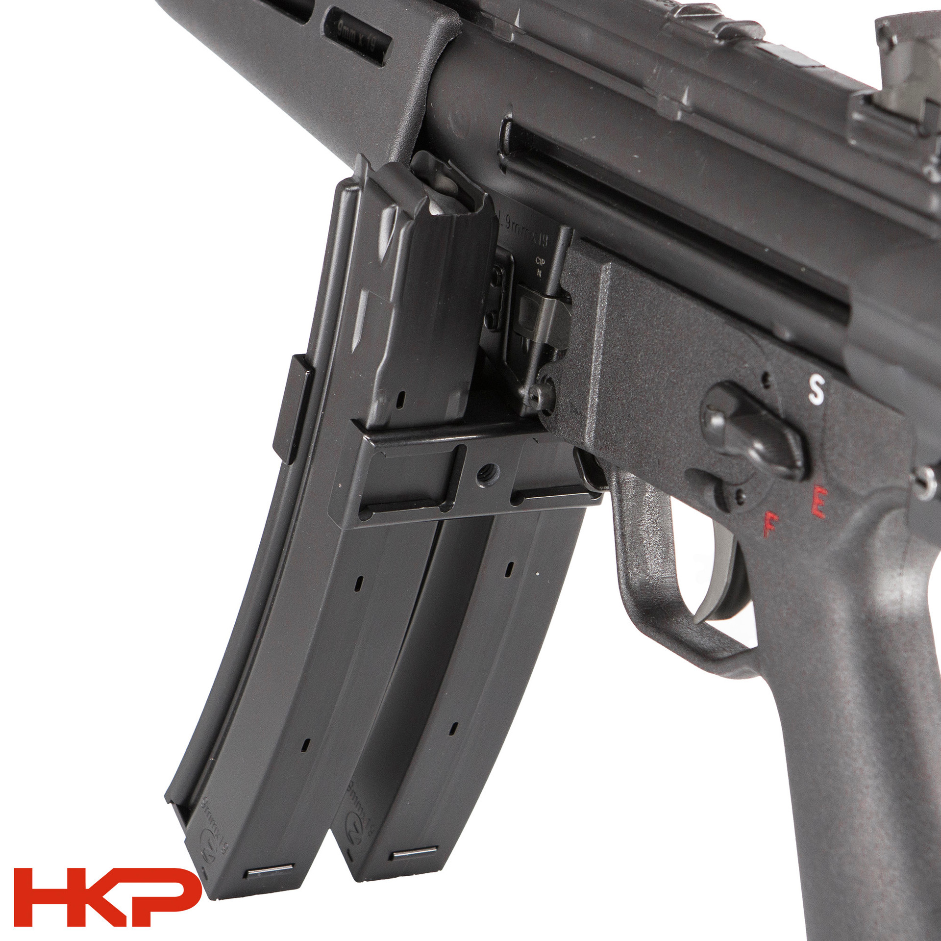 HK MP5, MP5K Magazine Clamp - 9mm - Dual