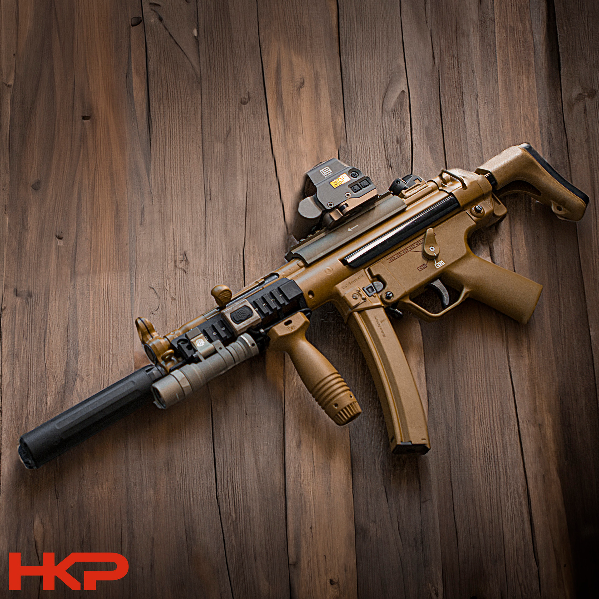 H&K MP5 & MP5K Railed Scope Mount - MLI - RAL 8000