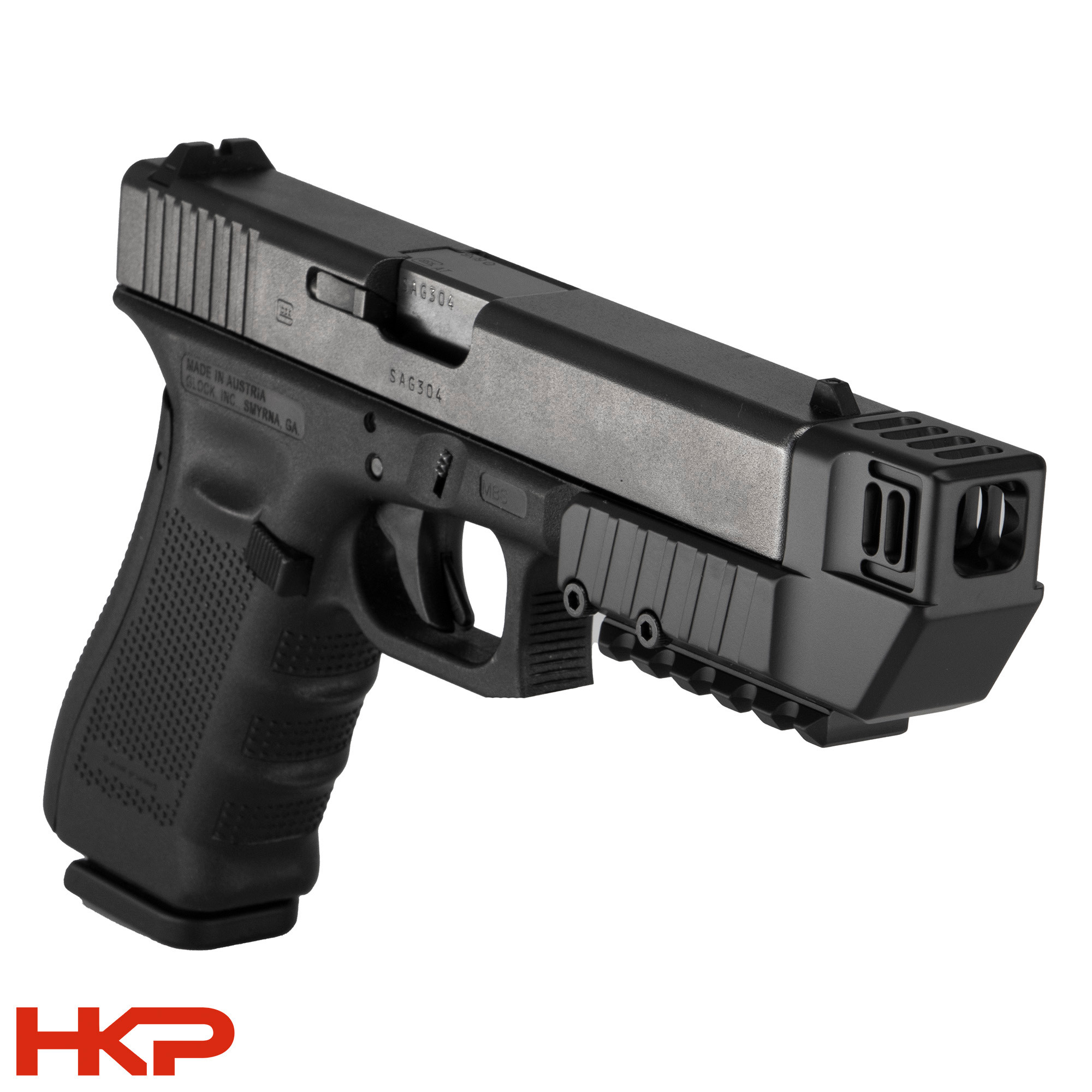 HKP Glock 17 Gen 4 Rail Mount Compensator