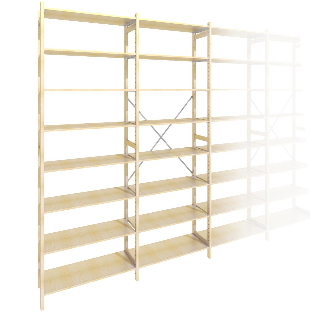 Magazijnstellingen - Legbordstellingen - Houten legbordstellingen ...