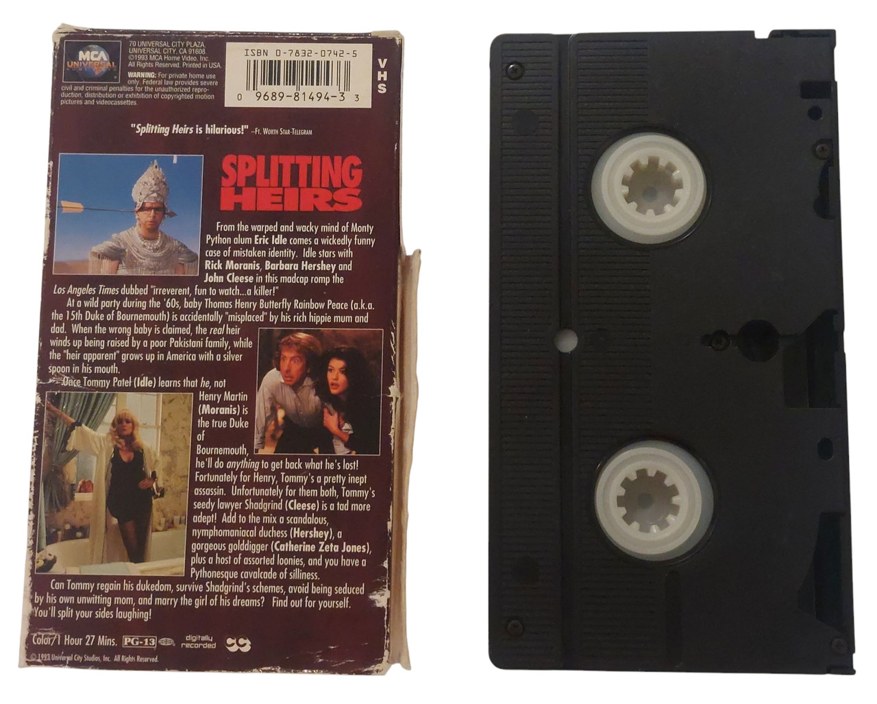 Splitting Heirs VHS Movie Stars Rick Moranis Barbara Hershey