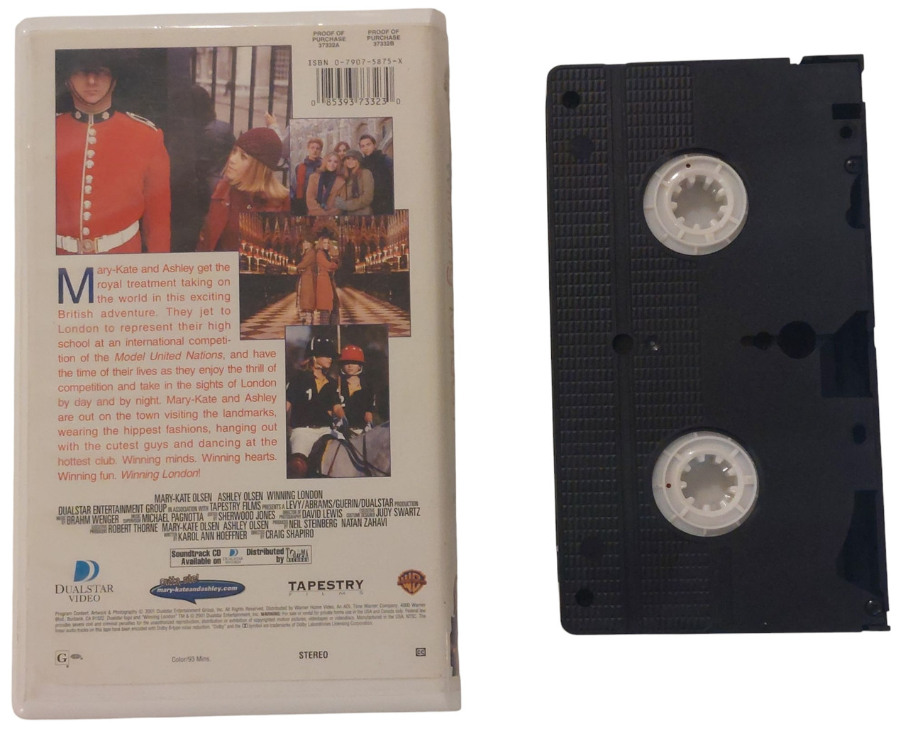 Winning London VHS Video stars Mary Kate Olsen Ashley Olsen