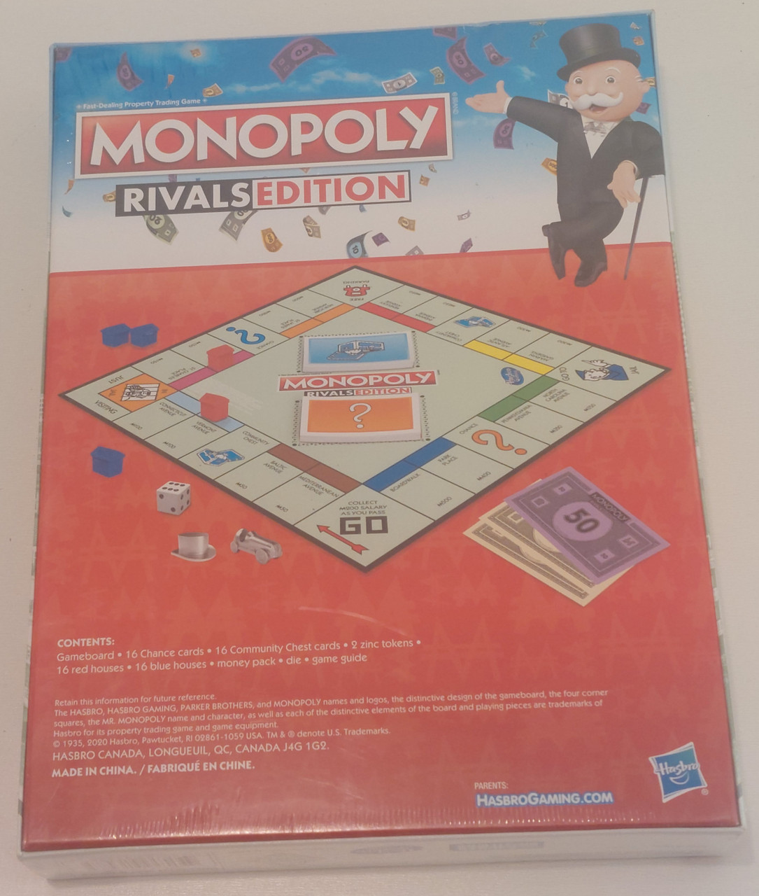 Monopoly Rivals Edition Board Game 2 players Ages 8+