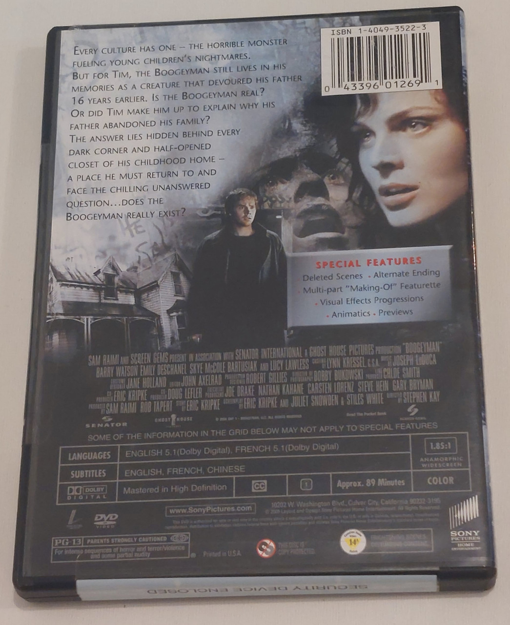 Boogeyman Special Edition Dvd Sealed stars Barry Watson