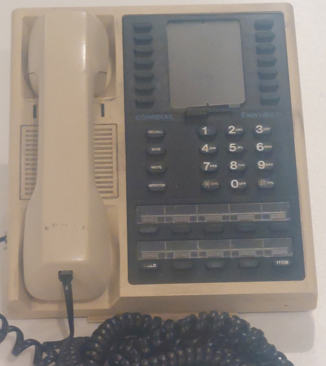 Comdial Executech 6414S AB 8 line Phone Ash Color older model