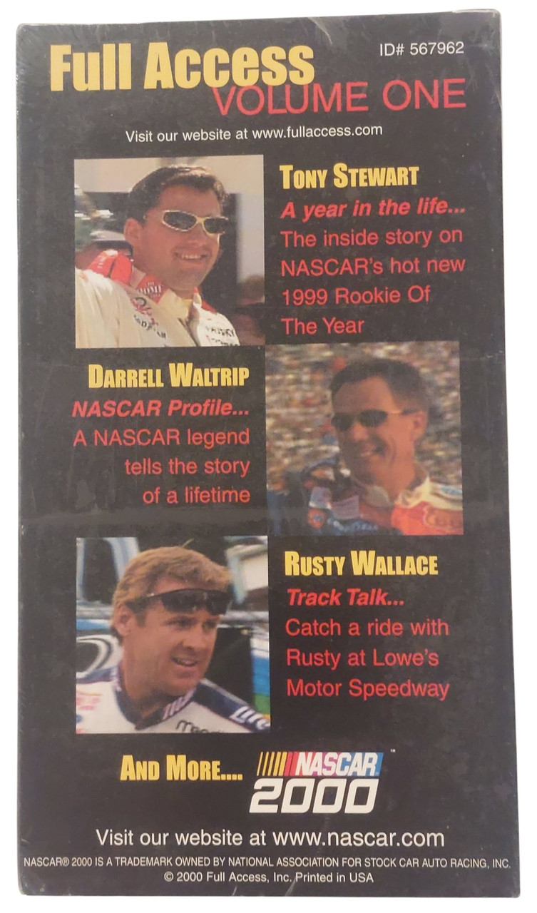 Full Access Nascar 2000 Racing VHS Sealed New