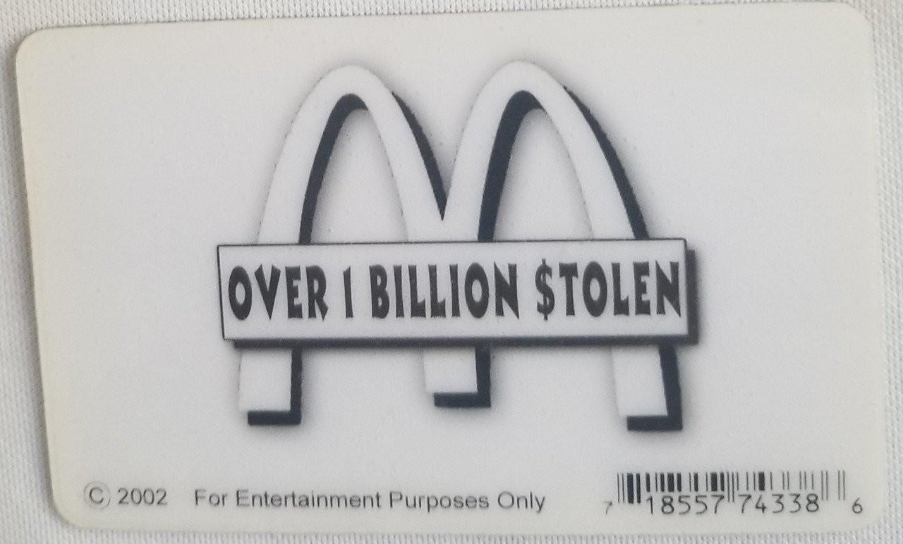 License to Steal comical Souvenir Novelty card