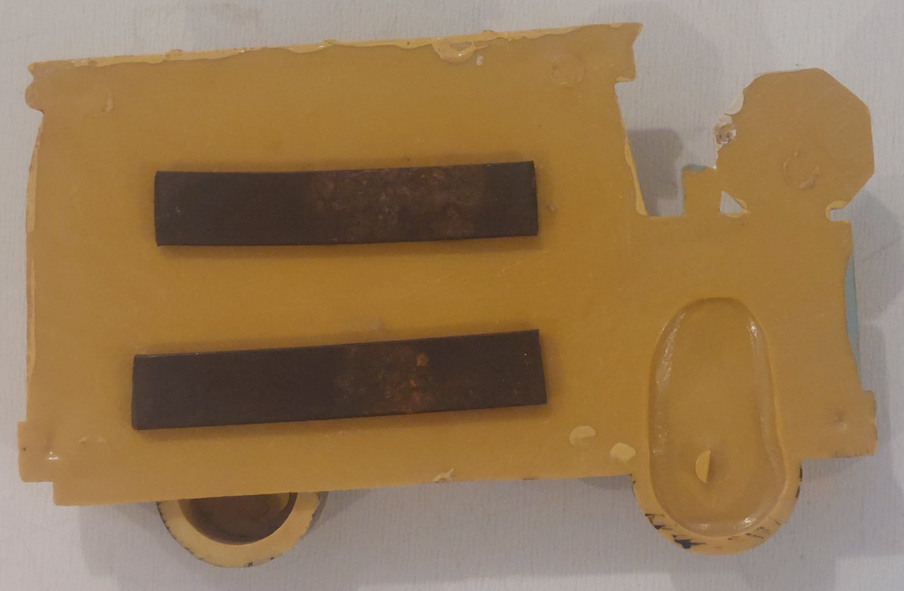 School Bus with Stop Sign Refrigerator Magnet Vintage