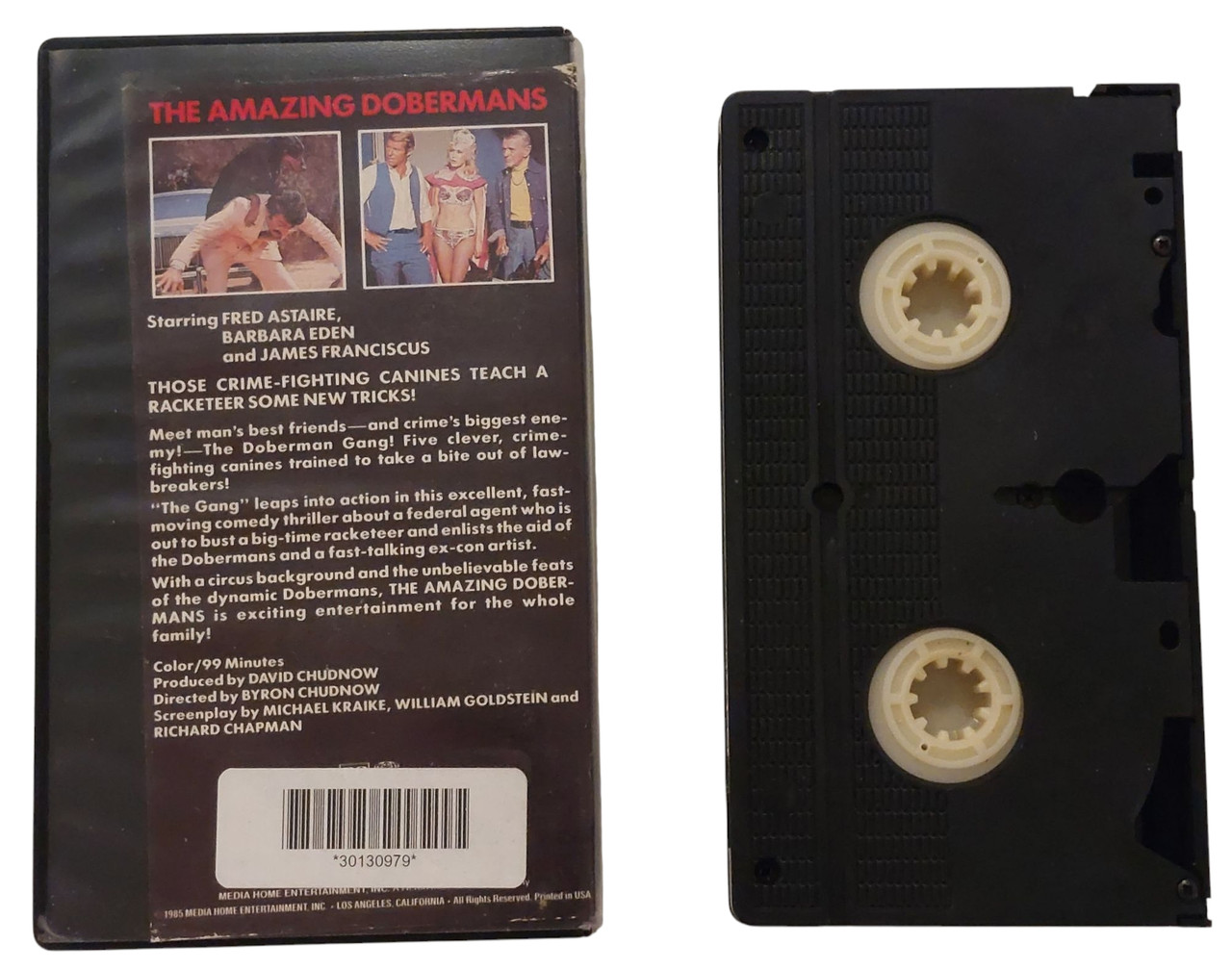 The Amazing Dobermans VHS Video Stars Fred Astaire Barbara Eden