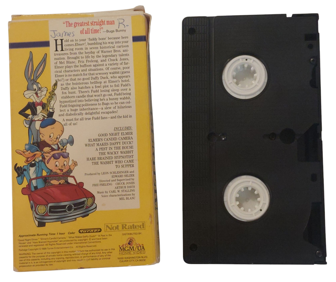 Elmer! Cartoon Movie Stars VHS Video Tested Works