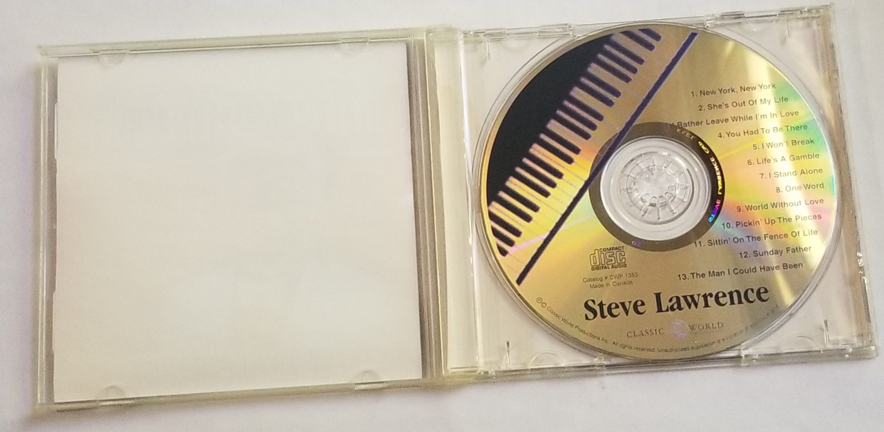 Steve Lawrence Greatest 20th Century Songs CD