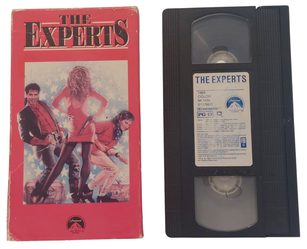 The Experts VHS Movie Stars John Travolta Kelly Preston