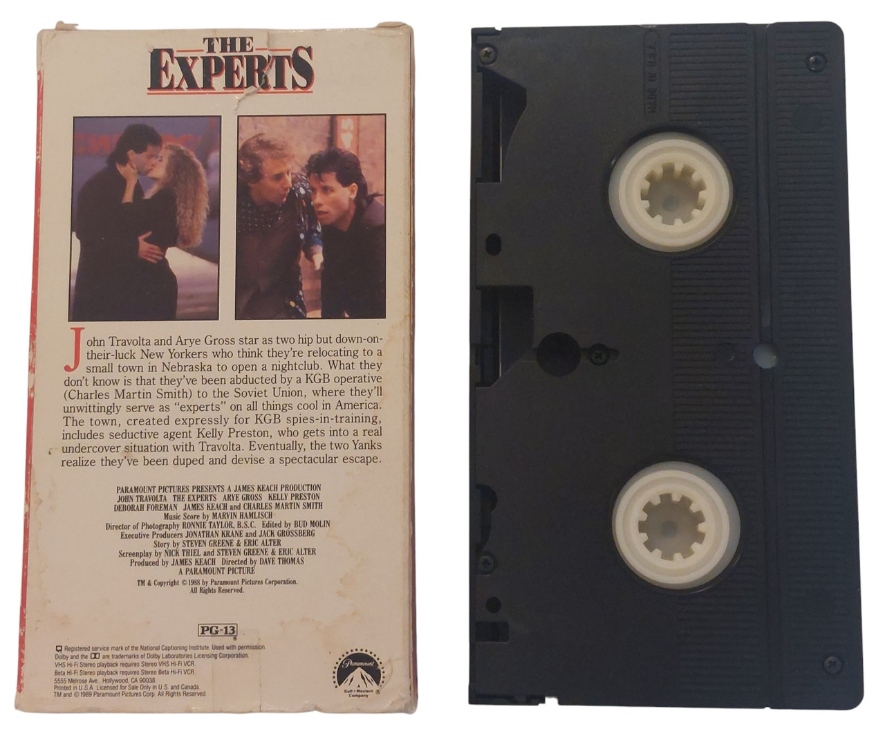 The Experts VHS Movie Stars John Travolta Kelly Preston