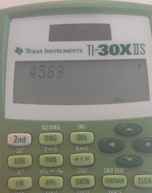 Texas Instruments TI 30X IIS Lime green Solar Scientific Calculator ...