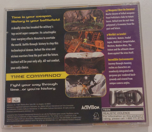 Time Commando Playstation Ps1 Video Game