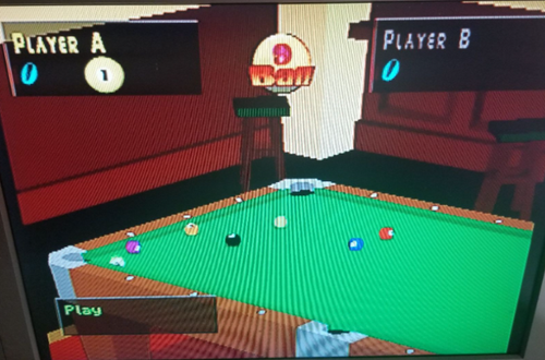 Virtual Pool Playstation PS1 Billiards Video Game
