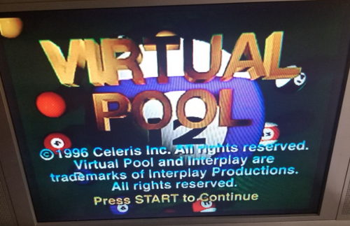Virtual Pool Playstation PS1 Billiards Video Game