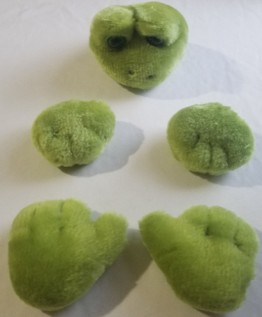 Screen Friends stuffed animal Plush Allana the Frog Wall Dresser Decor