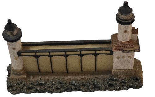 Dual Lighthouse Coastal Diorama Illuminated Light Lamp Vintage Circa ...