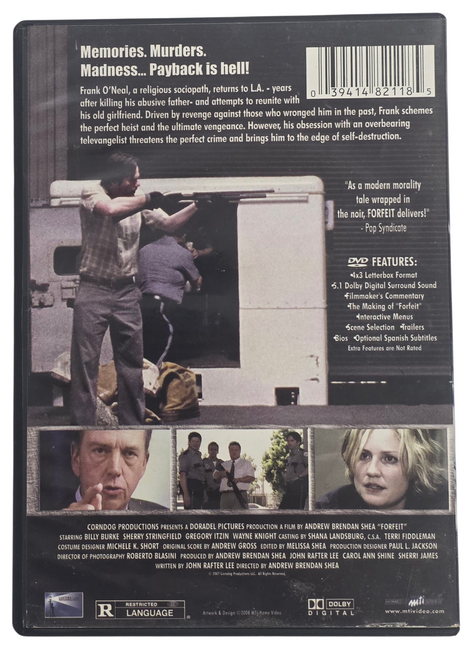 Forfeit DVD Movie Stars Billy Burke Sherry Stringfield