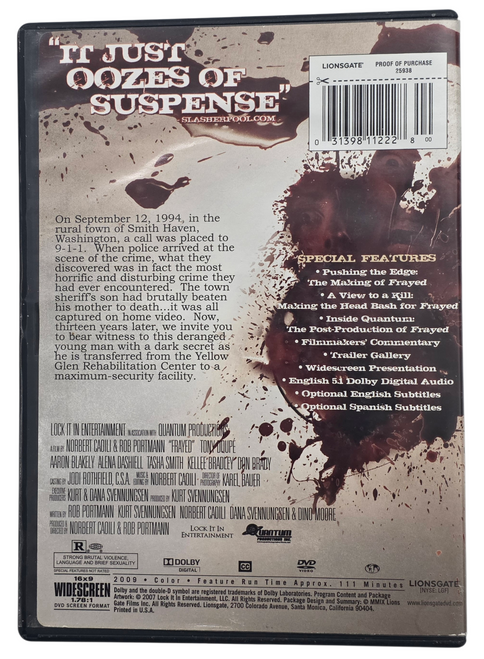 Frayed Widescreen Version DVD Stars Aaron Blakely Tasha Smith