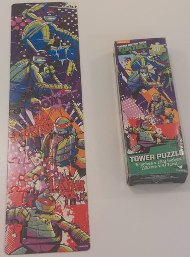 Teenage Muntant Ninja Turtles TMNT Tower Puzzle 50 pieces Complete