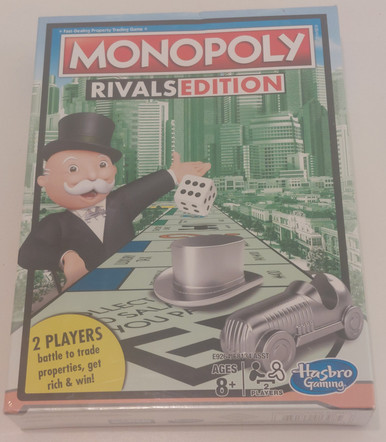 Monopoly Rivals Edition Board Game 2 players Ages 8+
