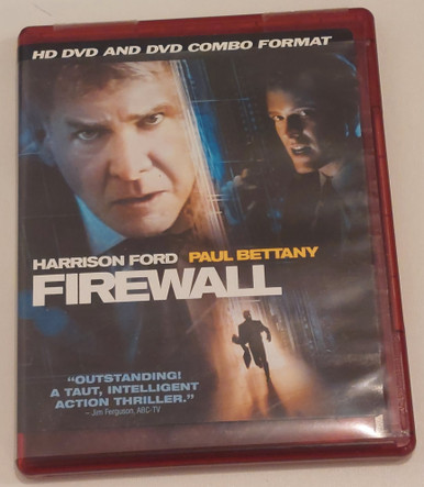 Firewall movie Stars Harrison Ford & Paul Bettany HD DVD & DVD Combo