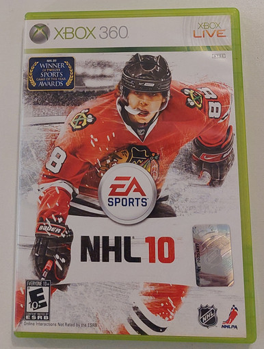 NHL 10 Hockey Xbox 360 Video Game Complete Tested Works